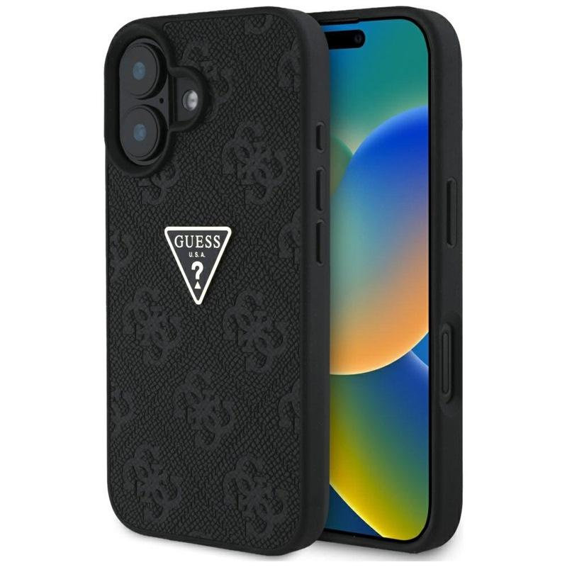 Guess Hot Stamp 4G Pattern Triangle Metal Logo - Etui do iPhone 16 ...