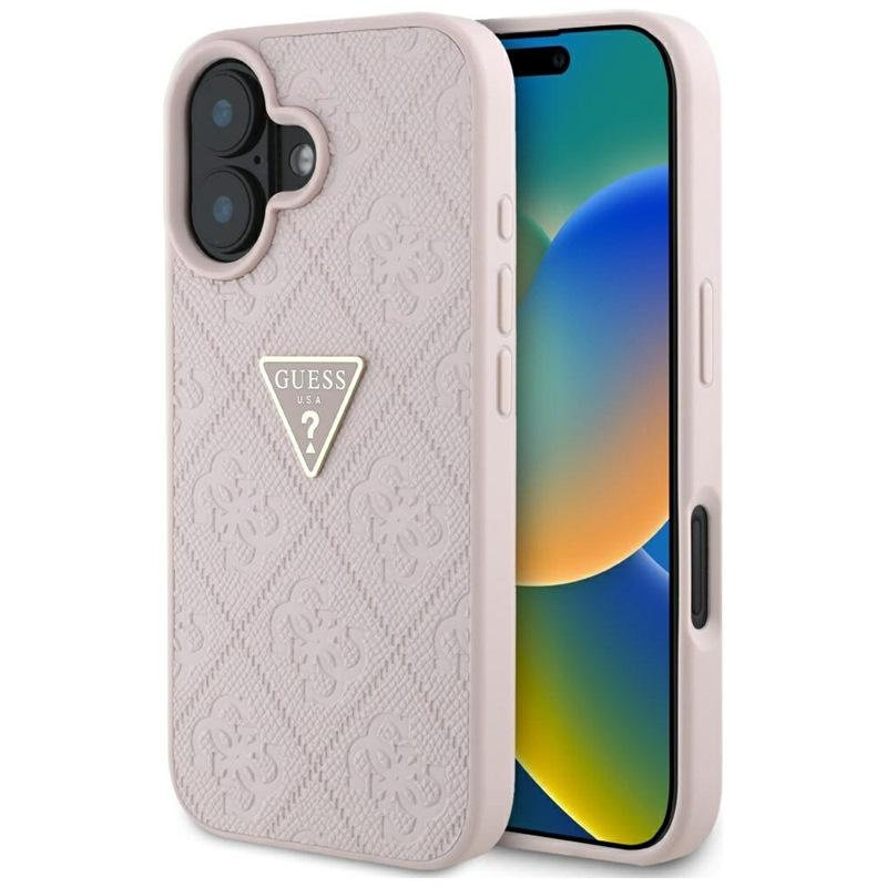 Guess Hot Stamp 4G Pattern Triangle Metal Logo - Etui do iPhone 16 ...