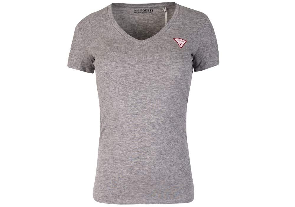 Guess Koszulka T-Shirt Damski Ss Vn Mini Triangle Grey W1Gi17J1311 Shgy ...