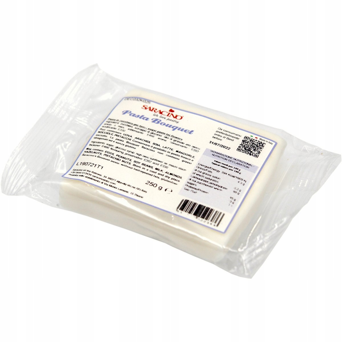 Gum Paste Masa Cukrowa Do Kwiatów 250 G Saracino - Świat Cukiernika ...