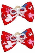 Gumka dla pieska KOKARDA ozdoba na gumce do kitki Yorka Maltańczyka KPL ...