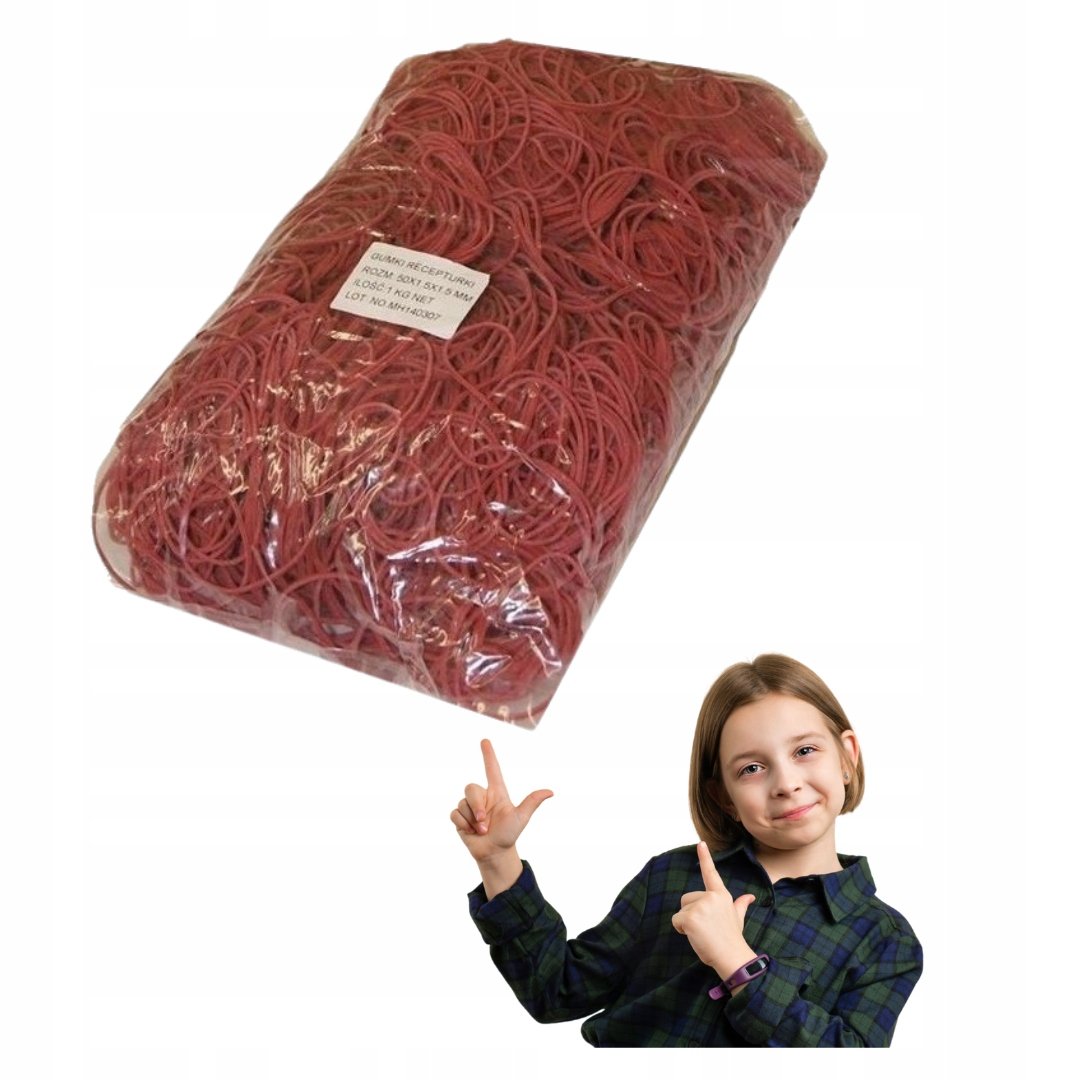 Gumki Recepturki SDM do Domu dla Biur Wytrzymałe Elastyczne 1 kg 70 mm ...