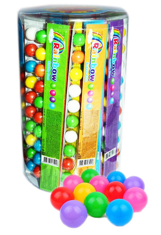 Gumy kulki RAINBOW BUBBLE GUM 420 SZTUK 1200G - Jelly Belly | Sklep ...