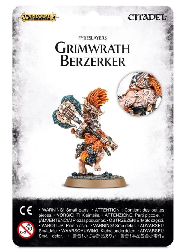GW WARHAMMER AOS - FYRESLAYERS Grimwrath Berzerker - Games Workshop ...