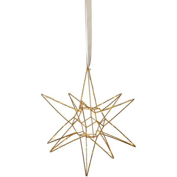 Gwiazda wisząca złota 3D LIZZY 47 cm - STAR TRADING | Przyjęcia i ...
