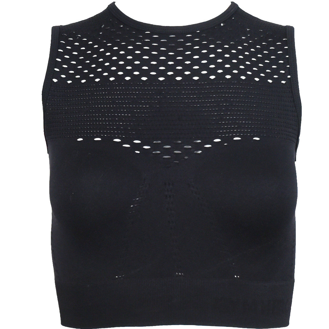 GymHero L.A Classic Top Long Bra BRA-LONGBLACK, damski biustonosz ...