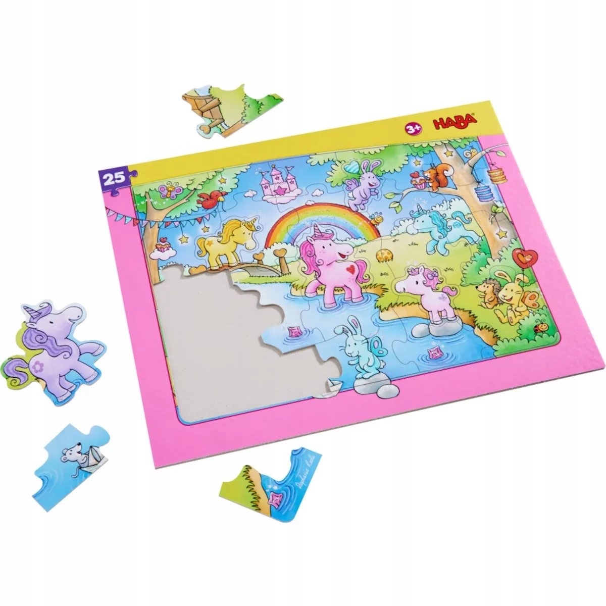 Haba Puzzle Jednorożec 25 elementów w ramce - Haba | Sklep EMPIK.COM