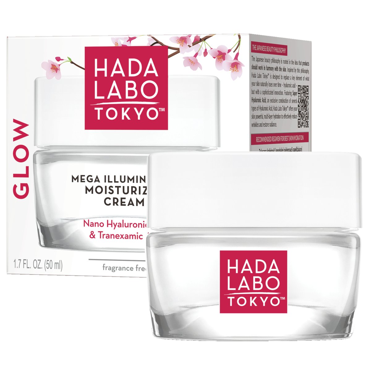 Hada Labo Tokyo, Glow Skin, Rozświetlający Krem Nawilżający Do Twarzy ...