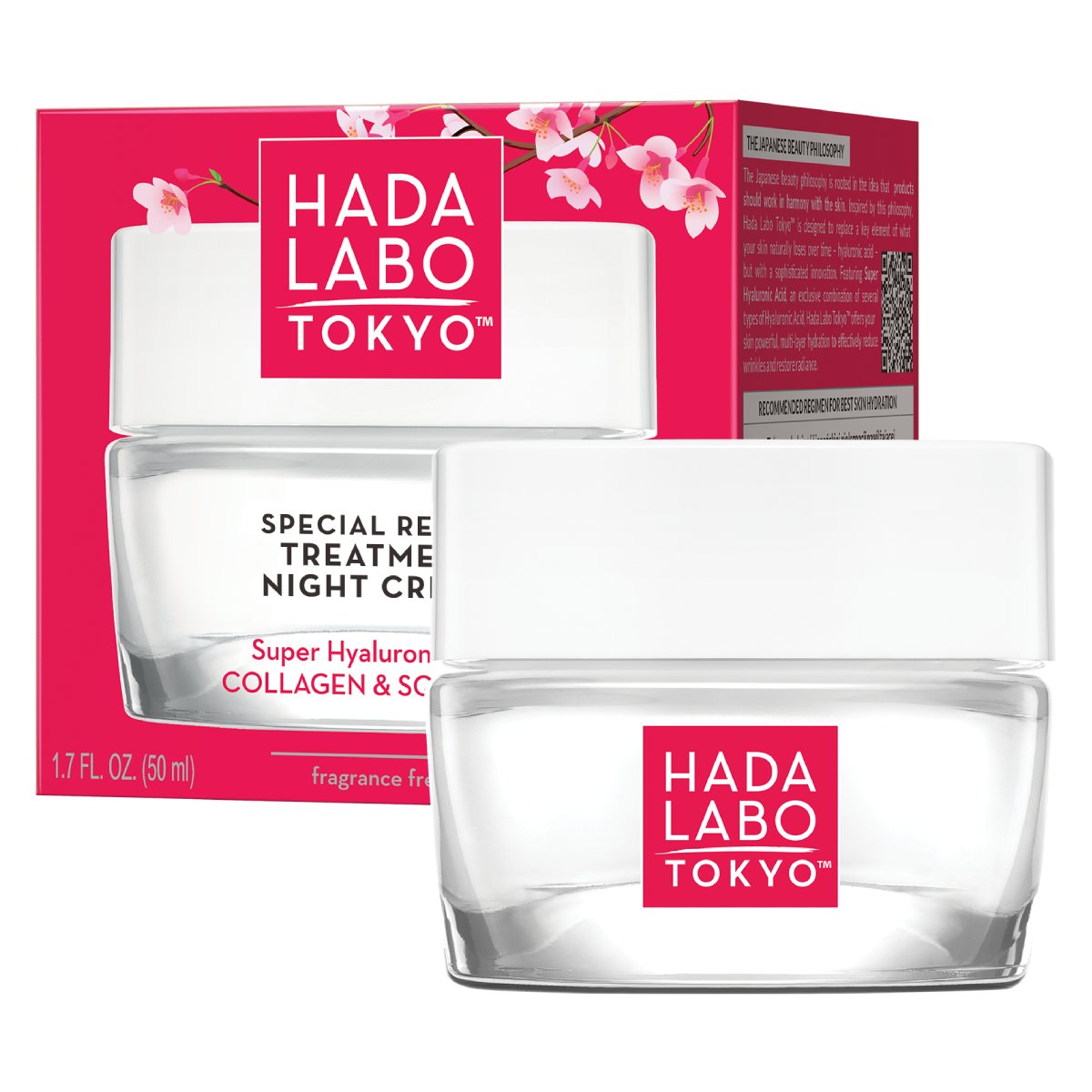 Hada Labo Tokyo Red, Głęboko Odbudowujący Krem-zabieg Do Twarzy Na Noc ...