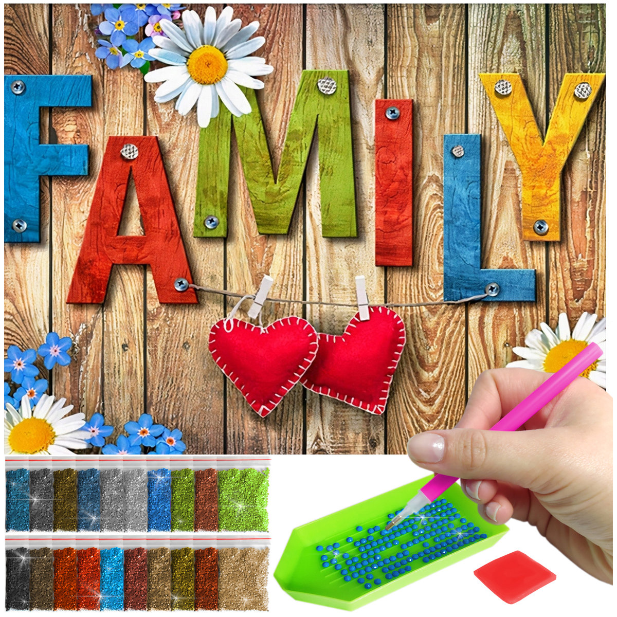 Haft Diamentowy ARTULIO, Obraz DIY 5D, Diamond Painting, Mozaika ...