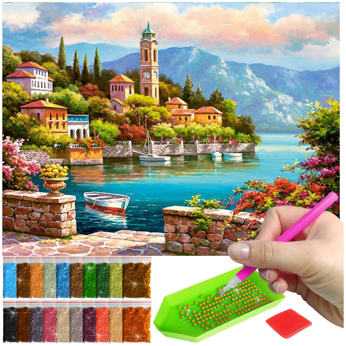 Haft Diamentowy ARTULIO, Obraz DIY 5D, Diamond Painting, Mozaika ...