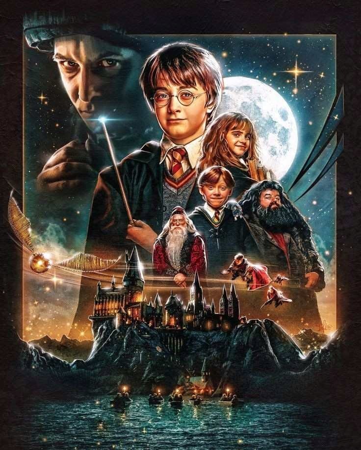 Haft Diamentowy Harry Potter Hermiona Granger Ron Kwadraty DUŻY 60x80cm ...