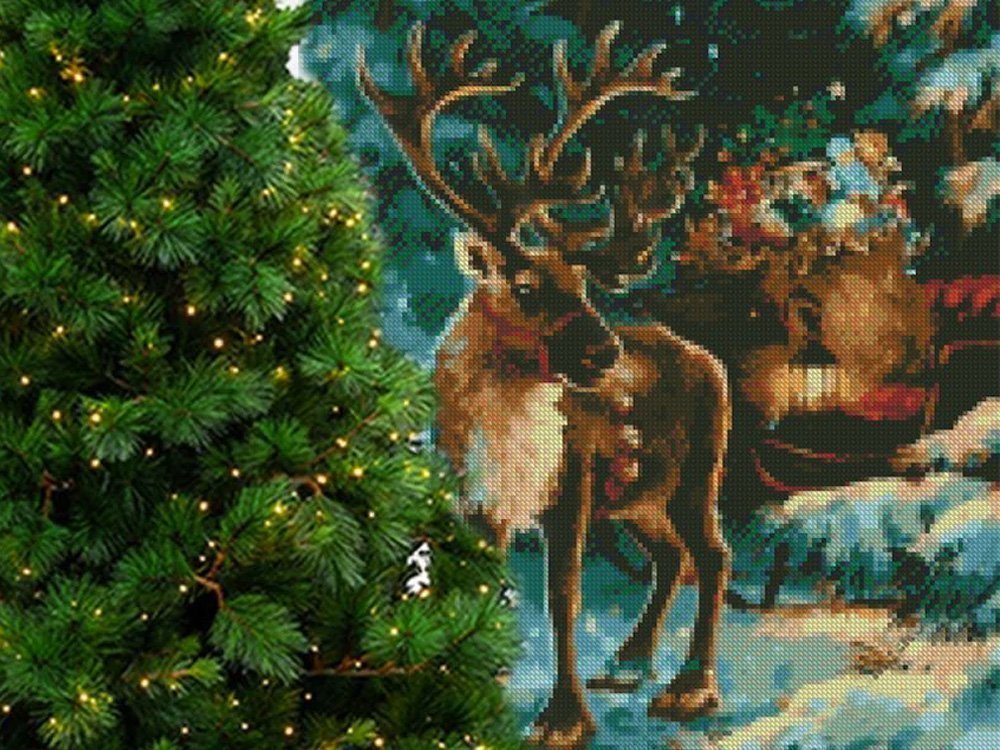 Haft Diamentowy Mozaika Diamentowa 40X30Cm Obraz 5D Zestaw Diamond ...