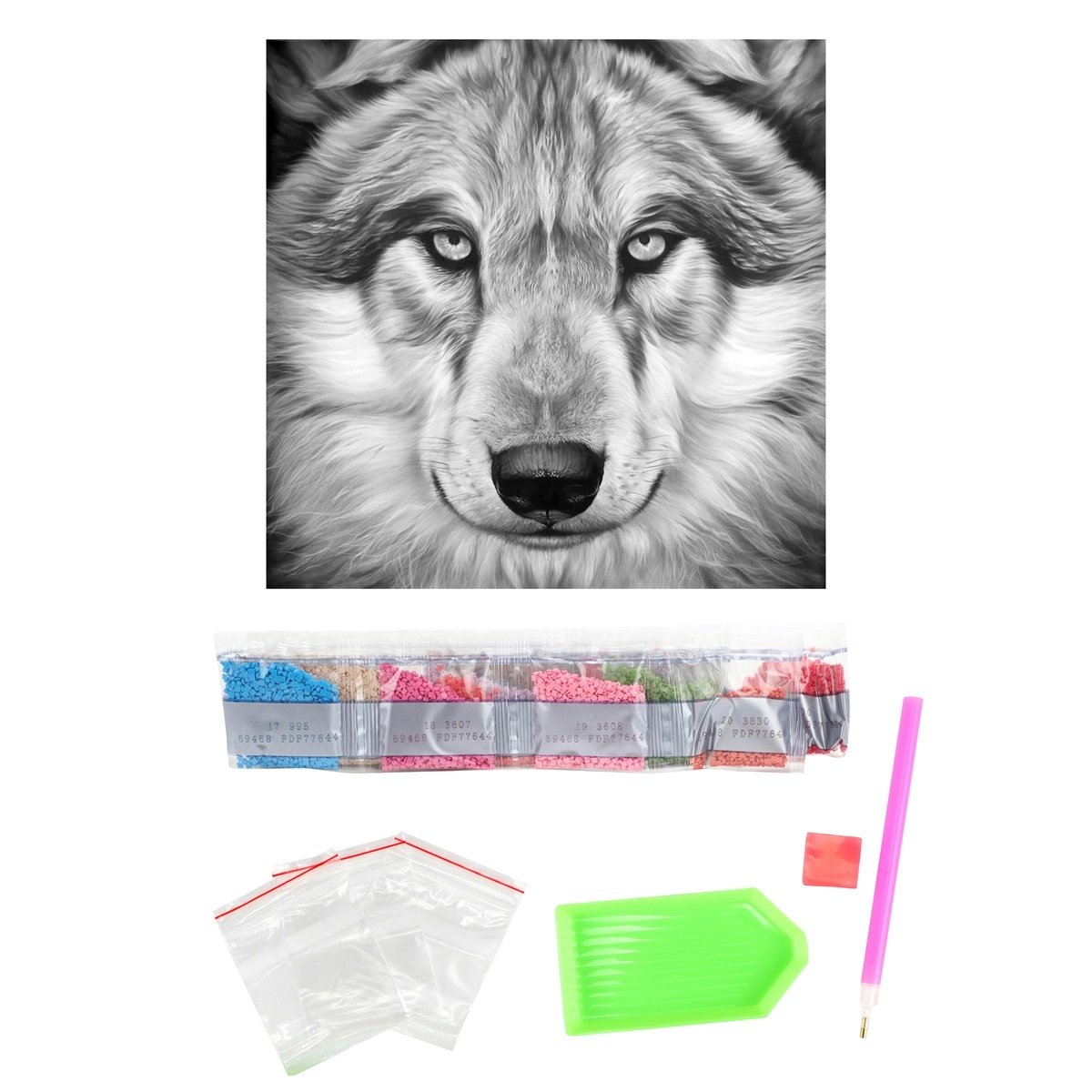 Haft diamentowy poszewka wilk - Toi-Toys | Sklep EMPIK.COM