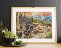 Haft Krzyżykowy - Zestaw Do Haftu - Chata Z Bali - Inna marka | Sklep EMPIK.COM