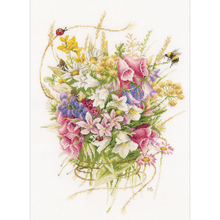 Haft Krzyżykowy - Zestaw Do Haftu - Letnie Kwiaty - Inna marka | Sklep EMPIK.COM
