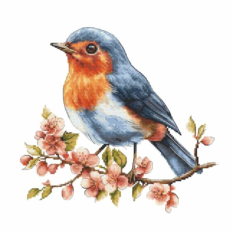 Haft krzyżykowy - Zestaw do haftu - Rudzik - Inna marka | Sklep EMPIK.COM