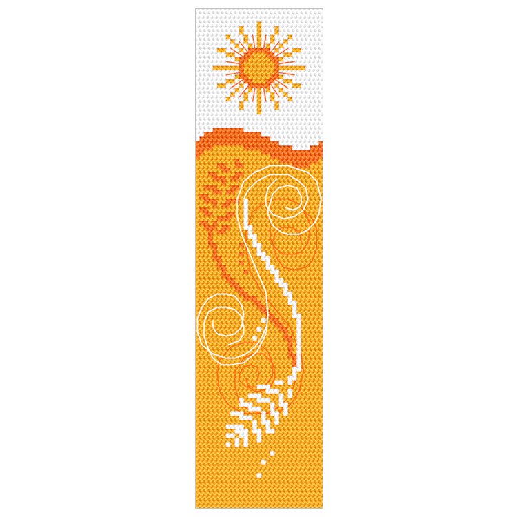 Haft krzyżykowy - Zestaw do haftu - Zakładka - 4 pory roku - Lato ...