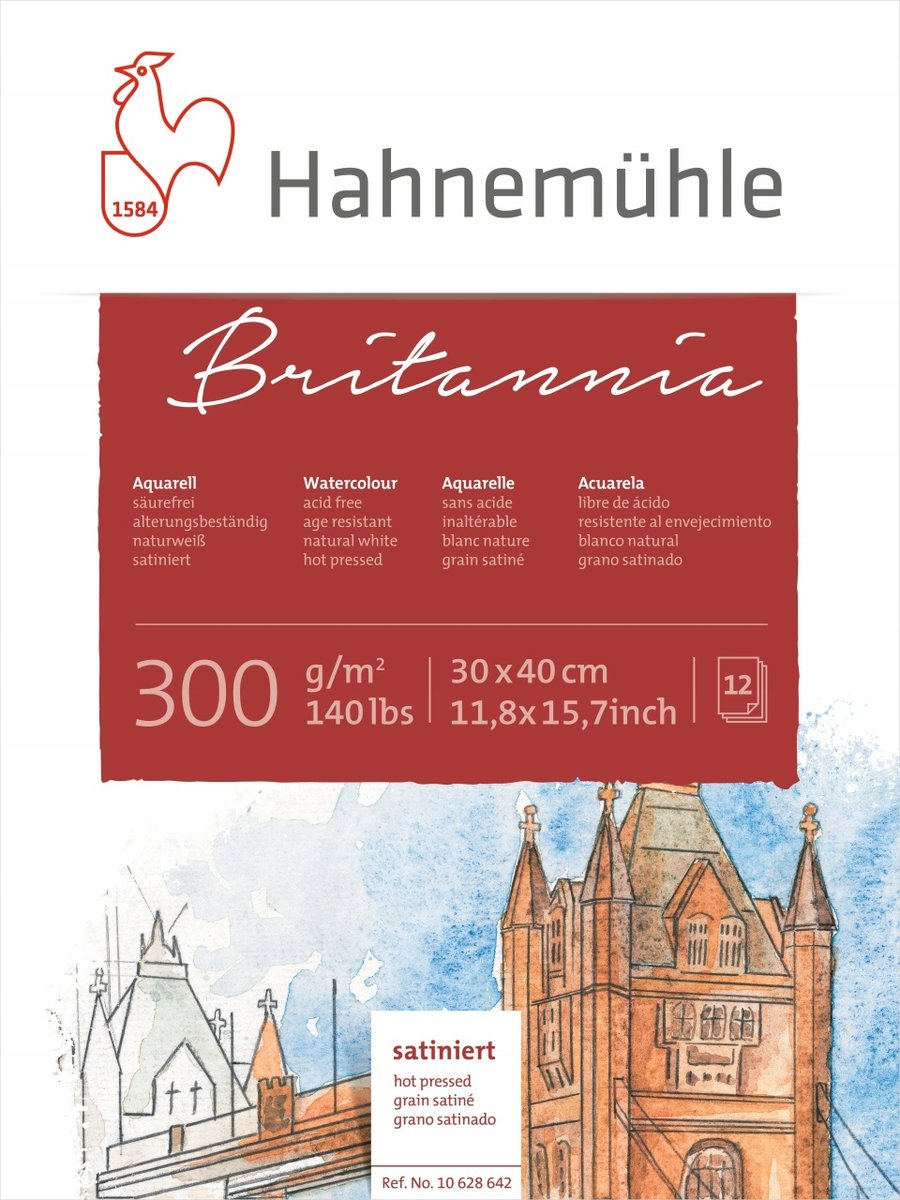 Hahnemuehle Blok BRITANNIA WC 30x40 cm 300g 12k HP - Hahnemuhle | Sklep ...