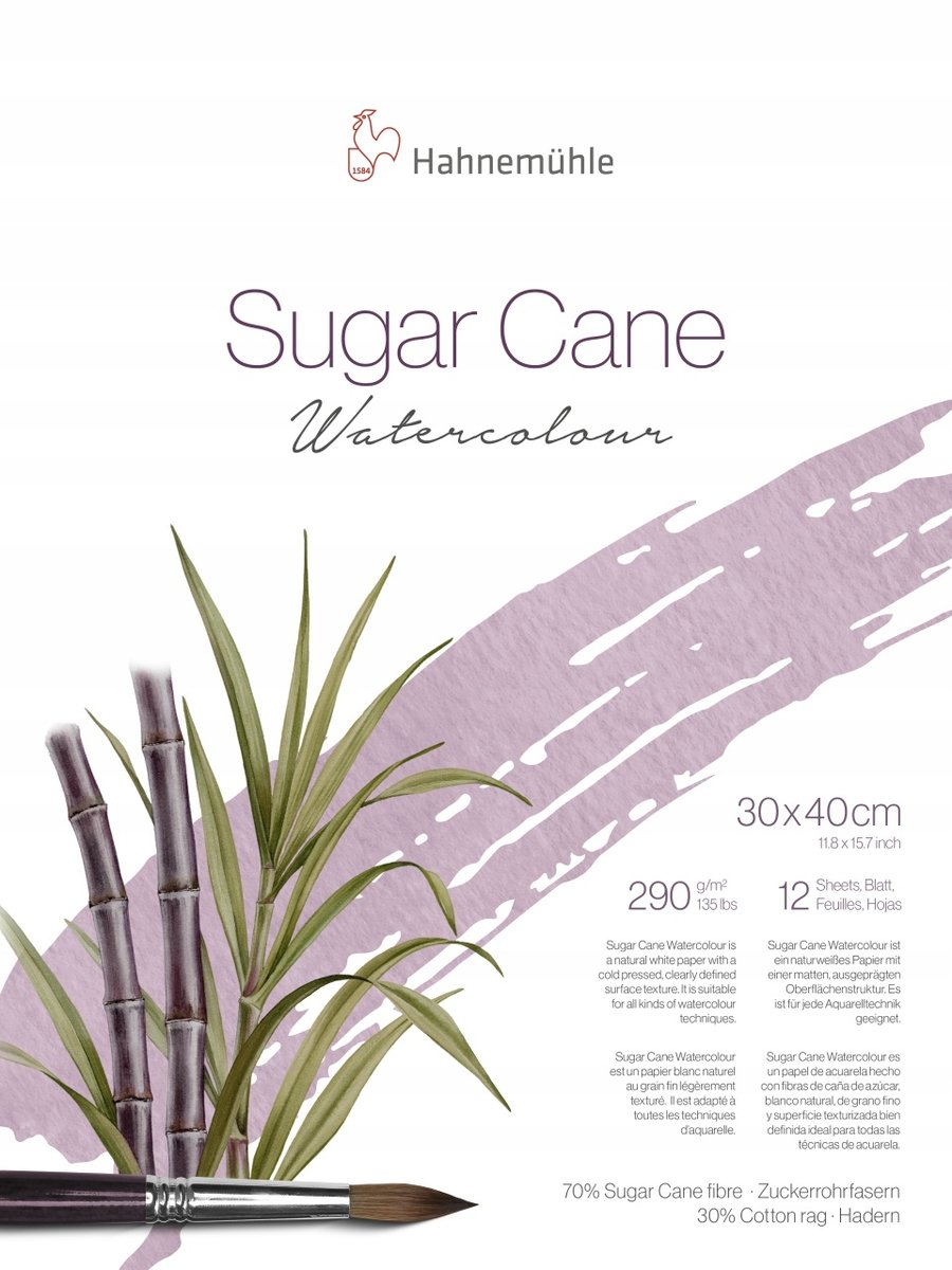 Hahnemuehle Blok do Akwareli SUGAR CANE 30x40 cm 290g 12k - Inna marka ...
