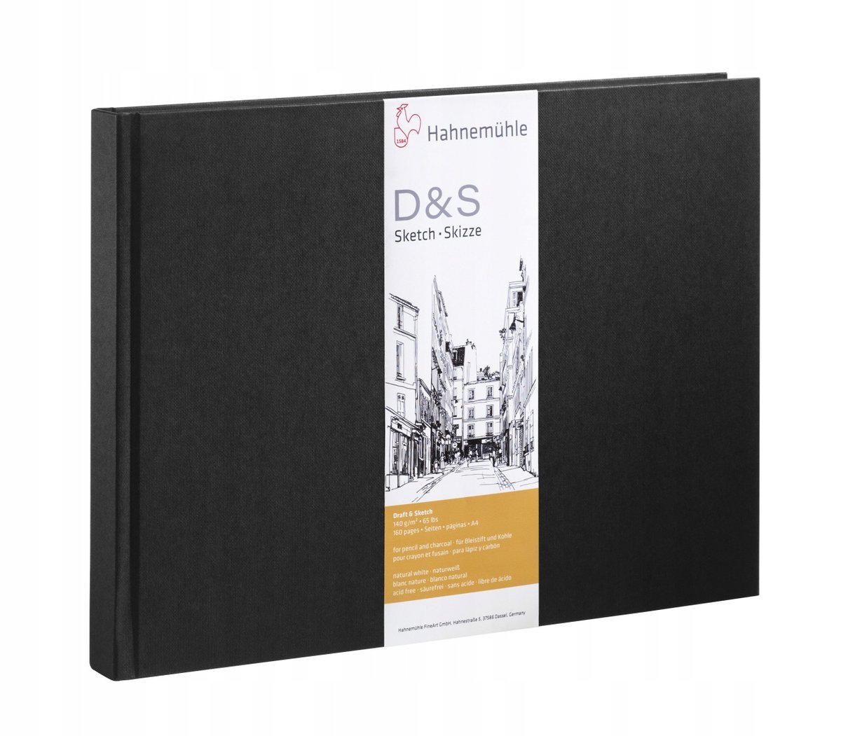 Hahnemuehle Szkicownik BOOK D&S black A5 140g 80k landscape - Inna ...