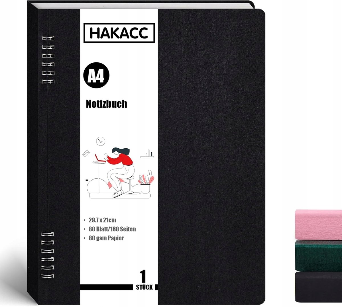 Hakacc Notatnik Spiralny 22 X 29Cm W Linie A4 Jako Prezent, Do Biura Szkoły - Inna marka | Sklep ...