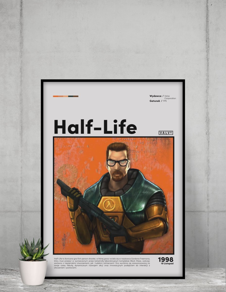 HALF-LIFE - PLAKAT DLA GRACZA chłopca niego faceta chłopaka na urodziny - Inna marka | Sklep ...
