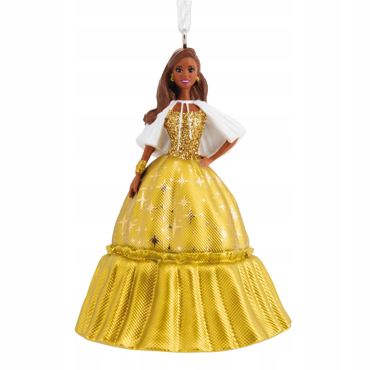 Hallmark Mattel Czarna świąteczna lalka Barbie 2023 Ozdoba świąteczna ...