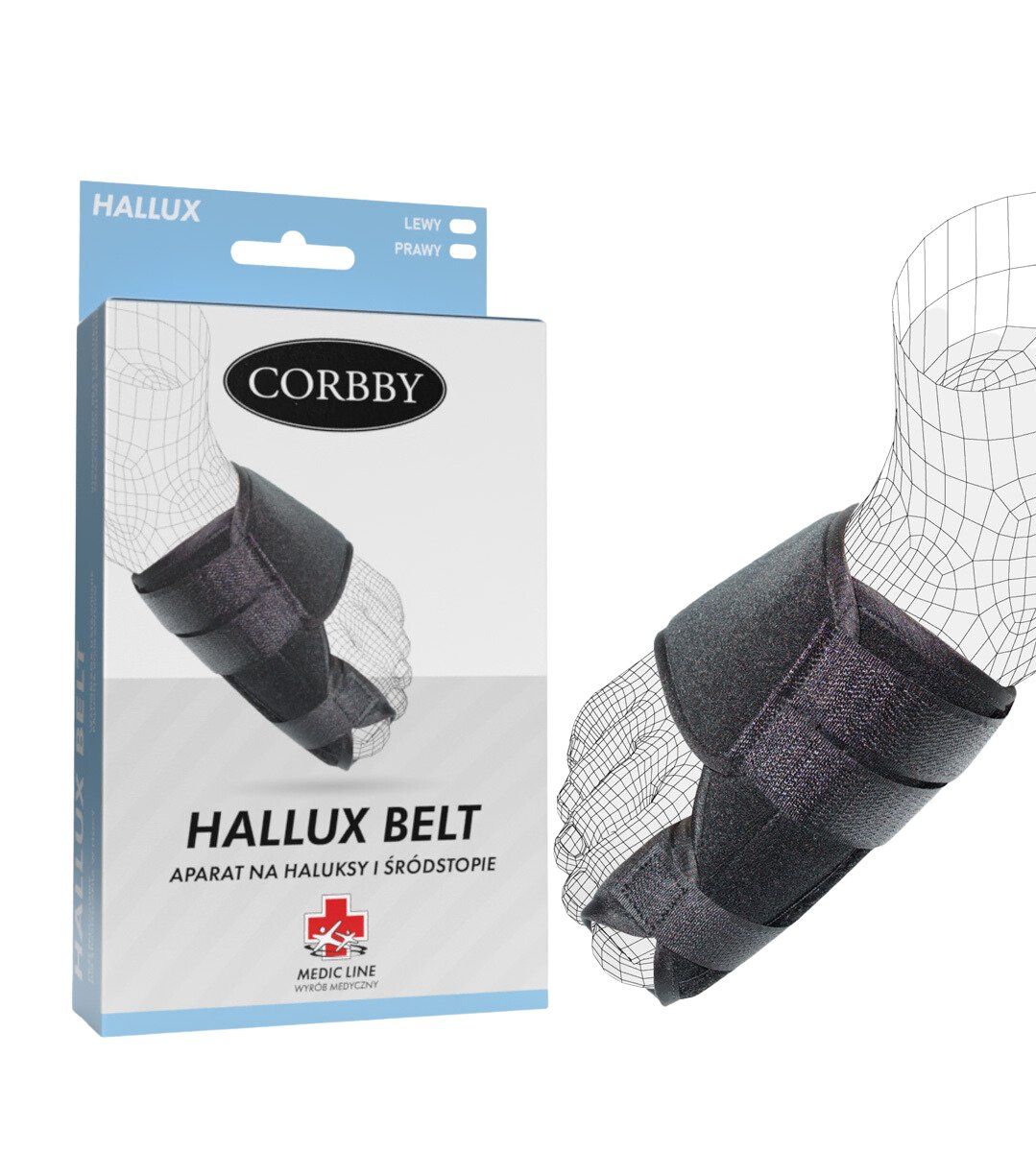Hallux belt miękki aparat na haluksy lewy - OEM | Sport Sklep EMPIK.COM