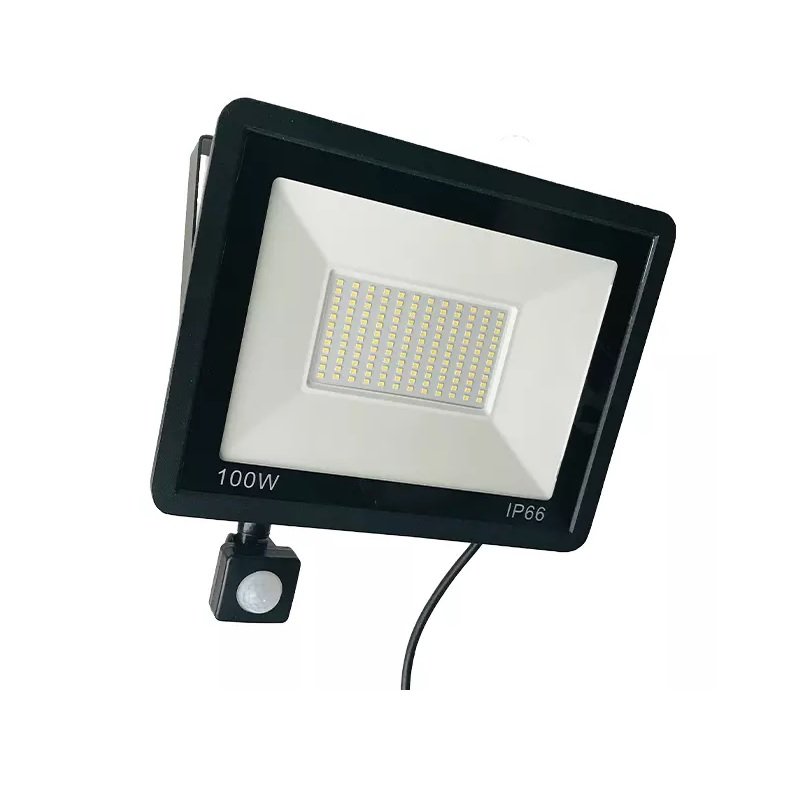 halogen naświetlacz LED SMD 100w 6500K z czujnikiem zewnętrzny - Led ...