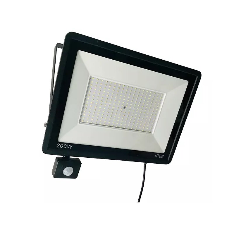 halogen naświetlacz LED SMD 200w 6500K z czujnikiem zewnętrzny - Led ...