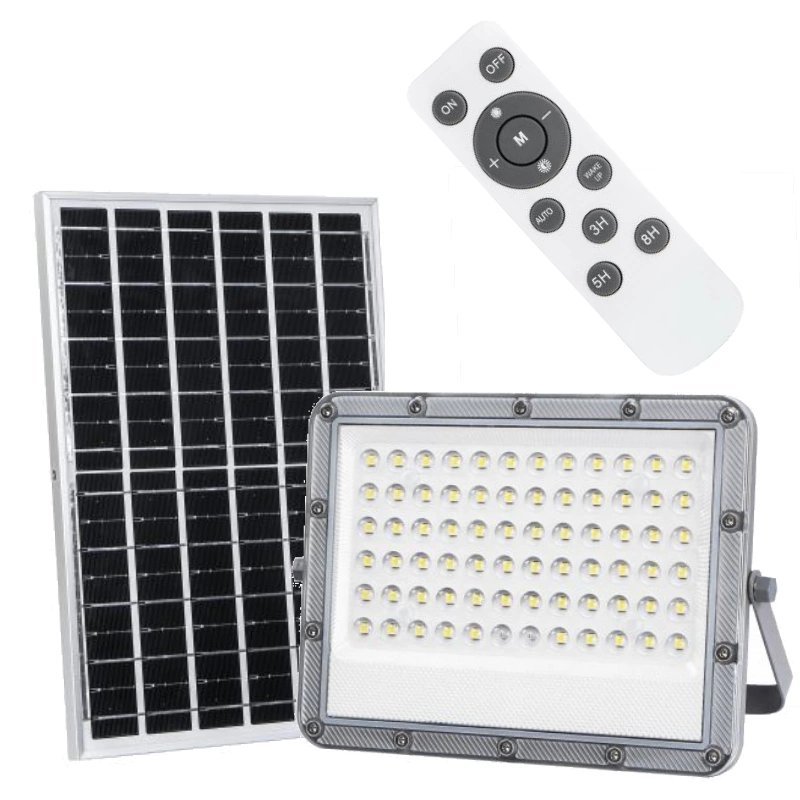 Halogen Naświetlacz Solarny LED 100W 4000K +Pilot - Ecolight | Sklep ...
