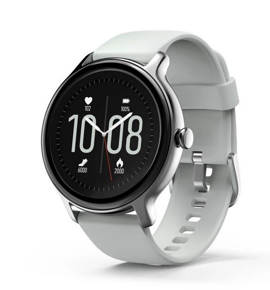 Hama Fit Watch 4910 Smartwatch, koperta srebrna pasek szary,IP68, tętno ...
