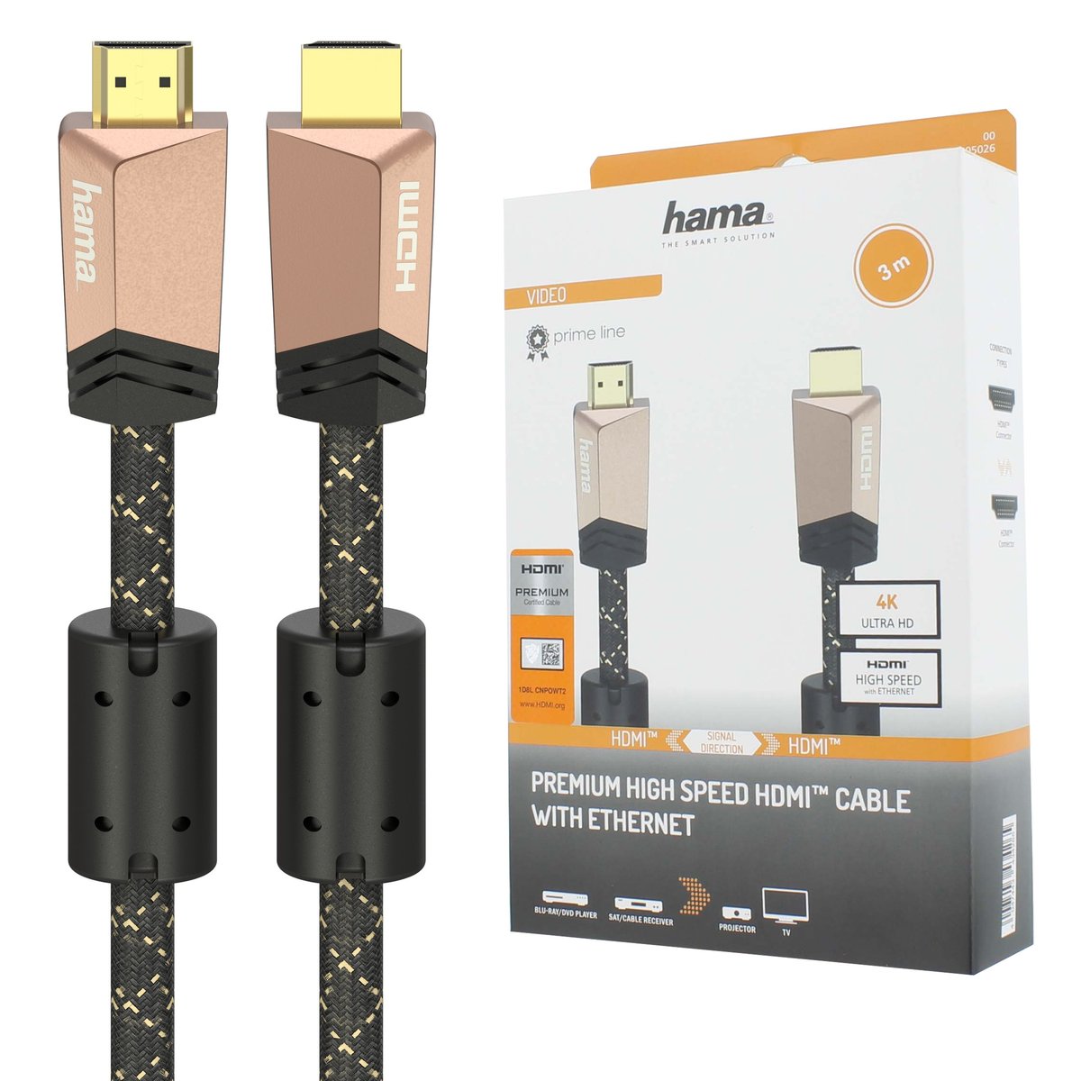 Hama Kabel Hdmi 2.0B 4K, 3M, Premium - Hama | Sklep EMPIK.COM