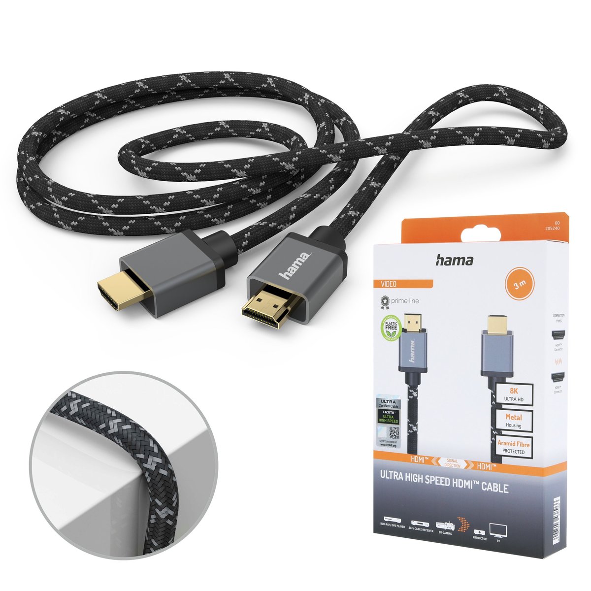 Hama KABEL HDMI 2.1 ULTRA HIGH SPEED 8K premium 3m - Hama | Sklep EMPIK.COM