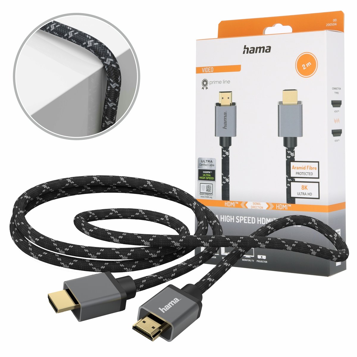 Hama Kabel Premium Hdmi 2.1 Ultra High Speed 8K, 2M - Inna marka ...