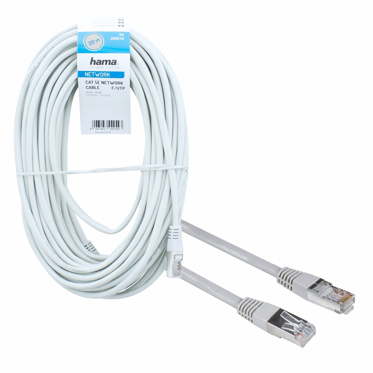 HAMA KABEL SIECIOWY CAT5e F/UTP 1 Gbit/s 20M DO INTERNETU LAN SKRĘTKA ...