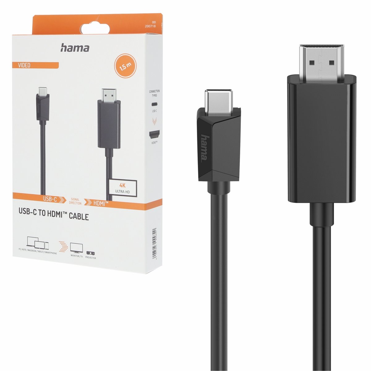 Hama Kabel Usb-C - Hdmi 4K 1,5M Przejściówka - Hama | Sklep EMPIK.COM