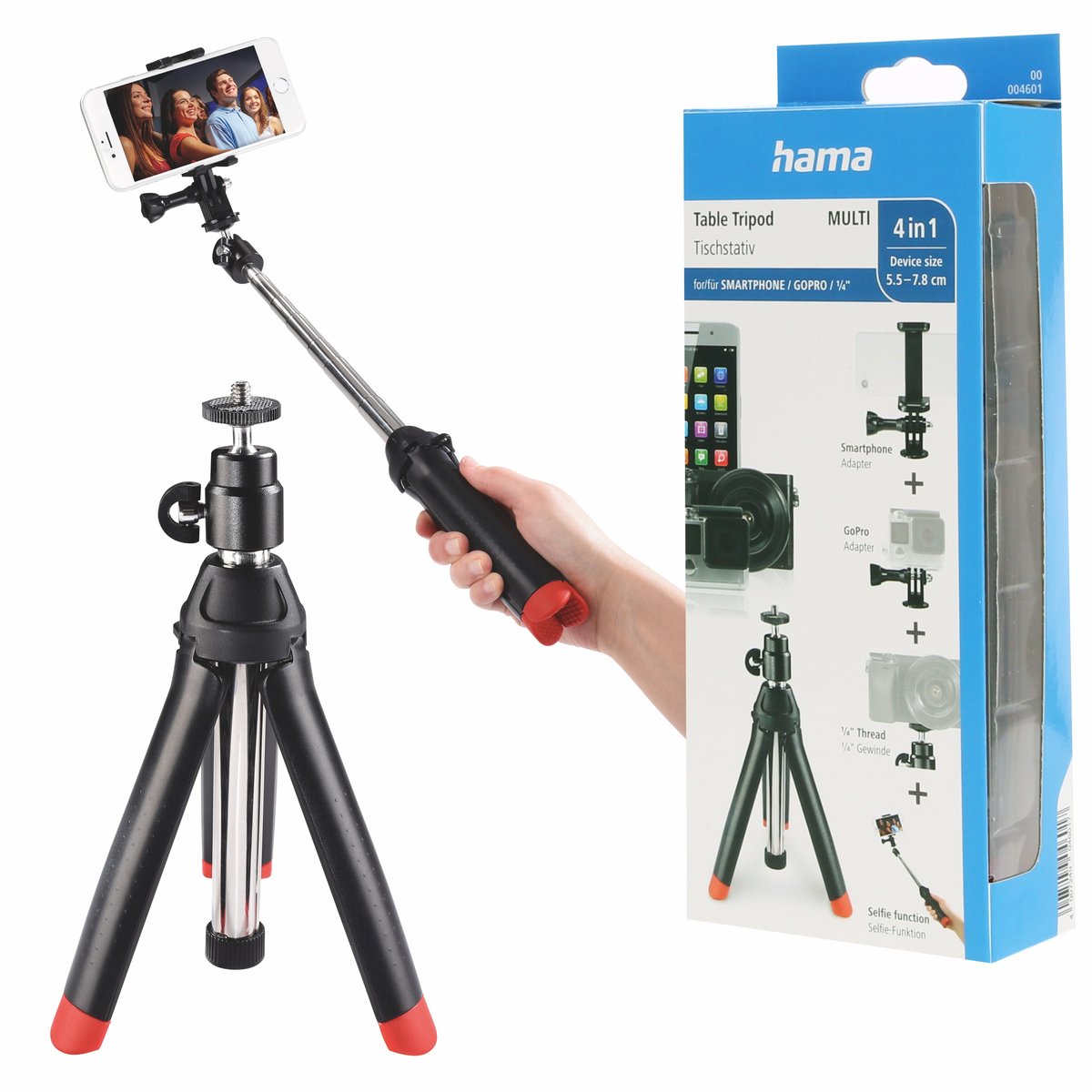 Hama statyw foto na aparat telefon selfiestick do zdjęć stołowy tripod ...