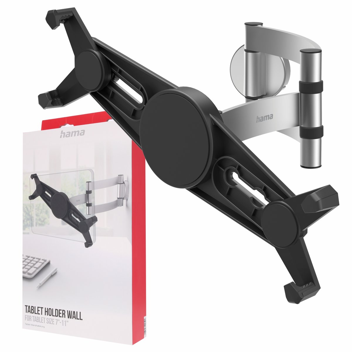 Hama uchwyt ścienny na tablet 7''-11'' regulowany + zestaw montażowy ...