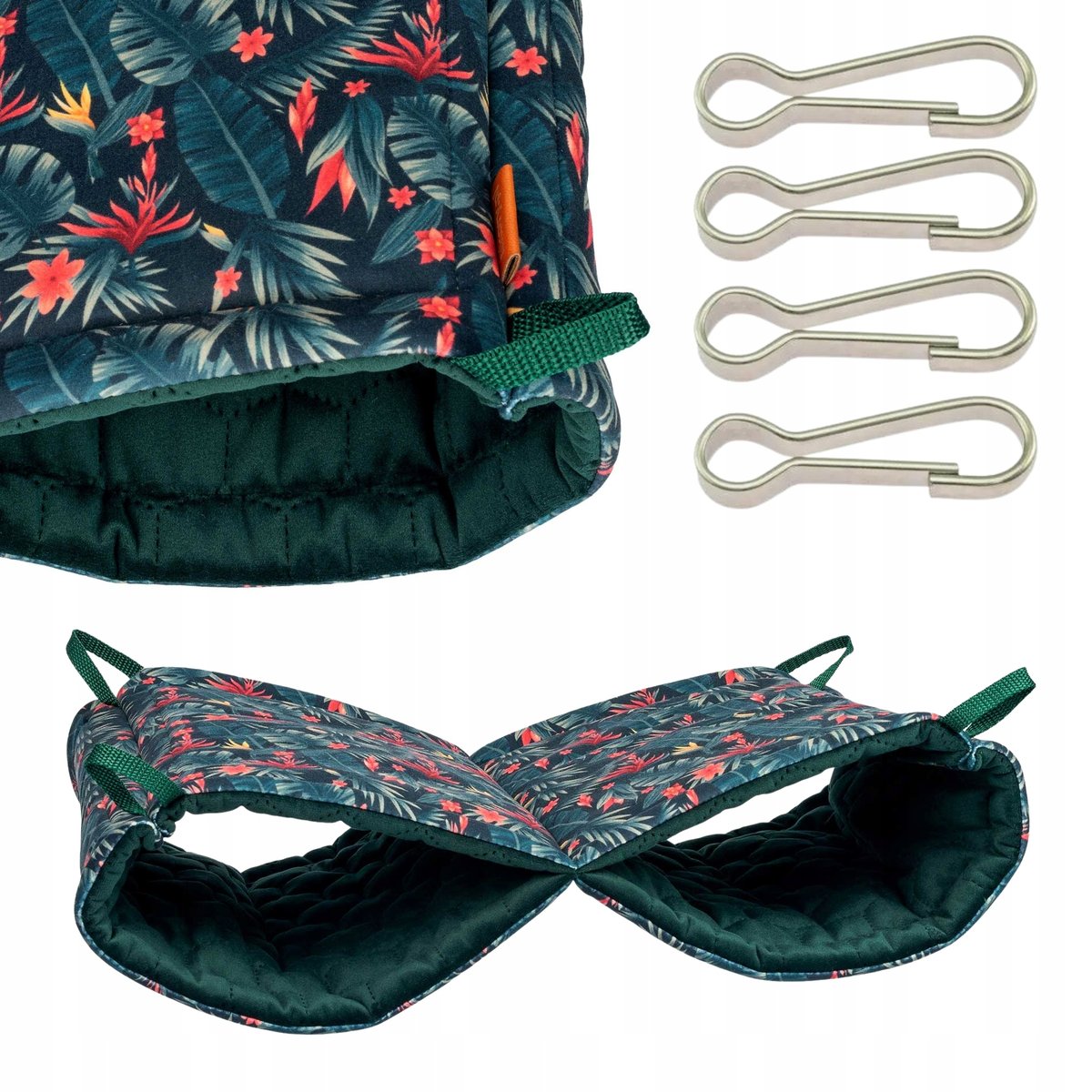 HAMAK DUŻY PODWÓJNY PIĘTROWY SZEROKI Fretki Myszy Materiałowy 30x60cm ...