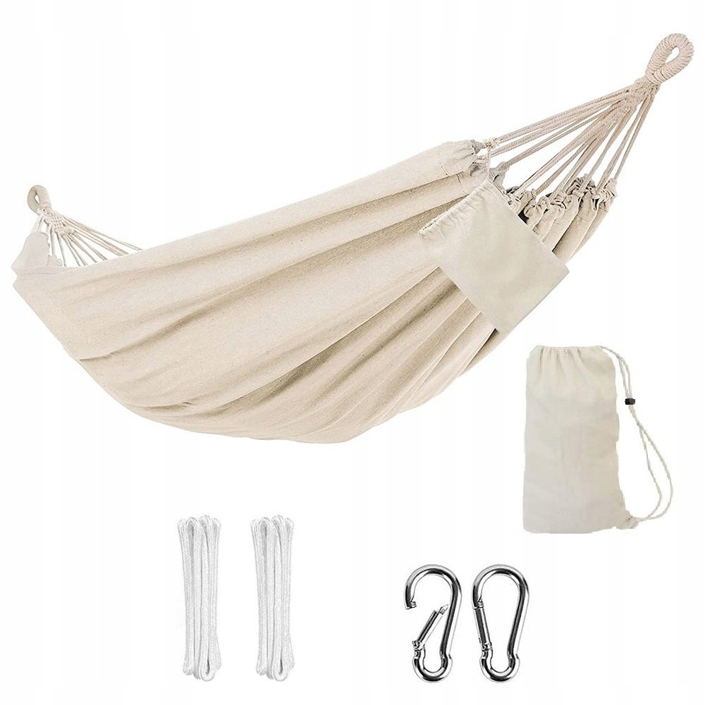HAMAK OGRODOWY TURYSTYCZNY BOHO MOCNY DWUOSOBOWY 100x200cm 150kg TORBA ...