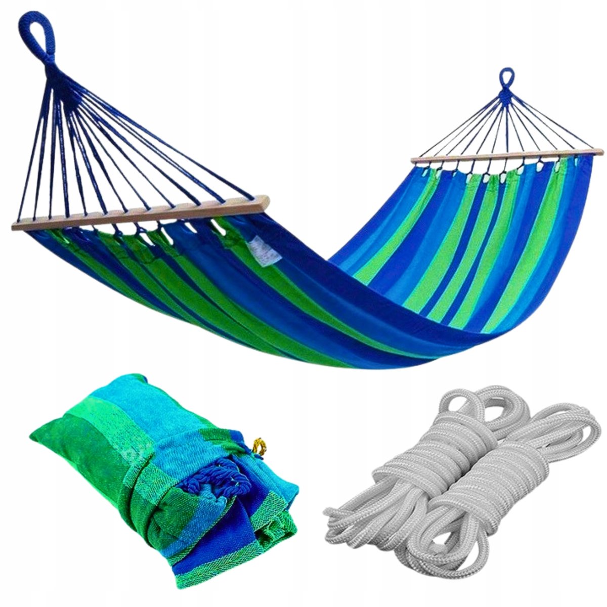 Hamak ze stelażem ogrodowy dwuosobowy stelaż do hamaka stalowy 250KG - Inna marka | Sklep EMPIK.COM