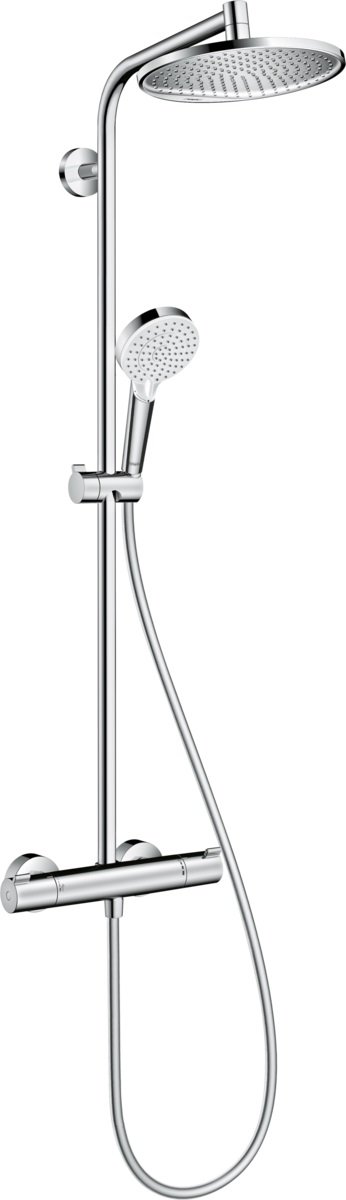 Hansgrohe Crometta S Showerpipe EcoSmart zestaw prysznicowy ścienny ...