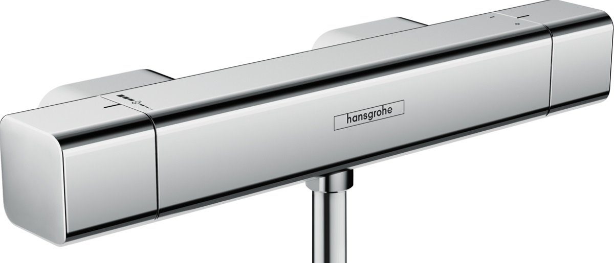 Hansgrohe Ecostat E bateria prysznicowa ścienna termostatyczna chrom ...