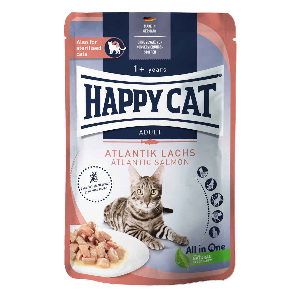 Happy Cat Culinary Atlantik-Lachs Łosoś w sosie 85g - Happy Cat | Sklep ...