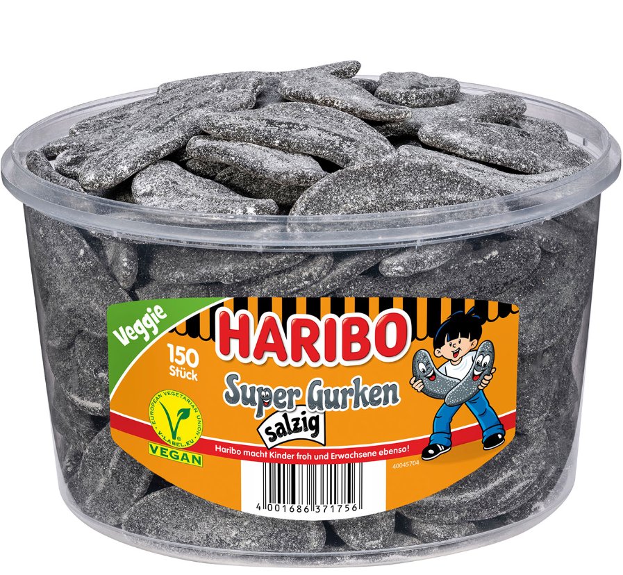 Haribo Super Gurken Salzig 150 sztuk 1350g - Haribo | Sklep EMPIK.COM