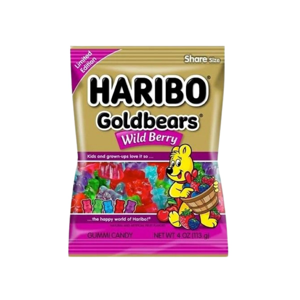 Haribo Żelki Goldbaren Wild Berry O Smaku Dzikiej Jagody 5 Smaków 80G ...