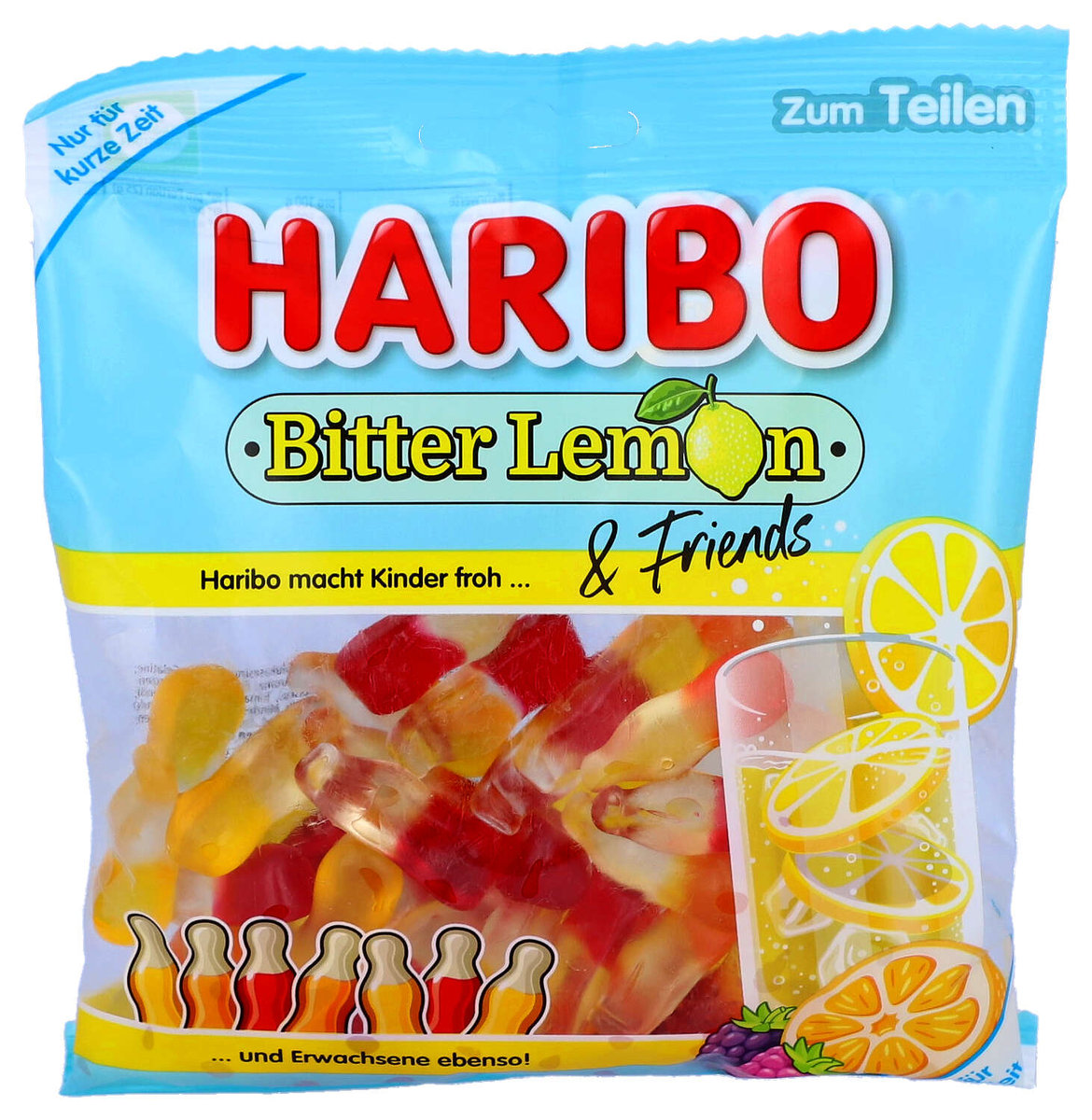 Haribo, żelki owocowe Bitter Lemon & Friends, cytrynowe, 160g - Haribo ...