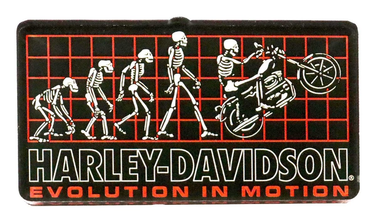 Harley-Davidson® magnet Evolution In Motion 3" – czarno-pomarańczowy ...